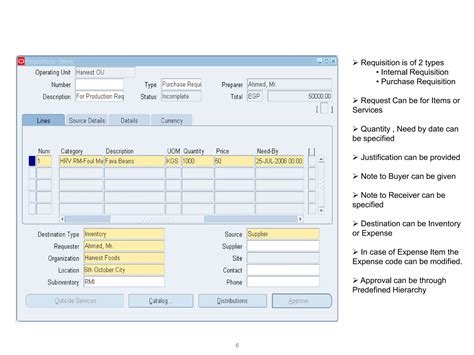 R12 Ebs Oracle Purchase Overview And Features And Function Pptx