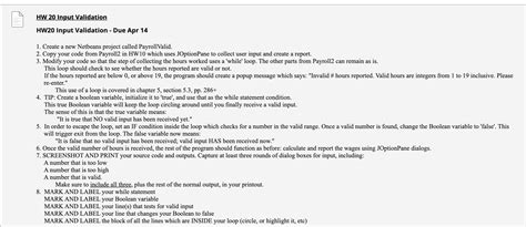 Solved HW 20 Input Validation HW20 Input Validation Due Chegg