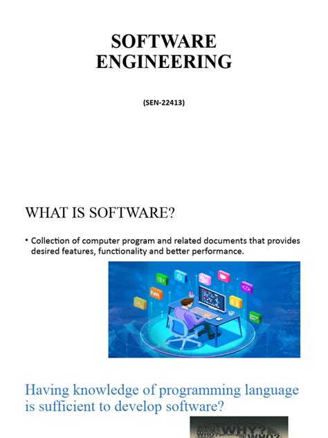 Software Engineering U1 1 Pdf Software Systems Theory
