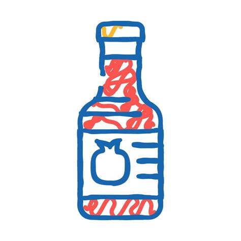 Molasses Pomegranate Icon Doodle Illustration 49837799 Vector Art At