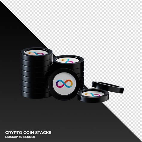 Premium Psd Internet Computer Icp Coin Stacks Cryptocurrency 3d Render Illustration