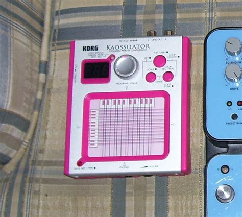 Matrixsynth Korg Kaossilator Pink With Keyboard Grid Mod