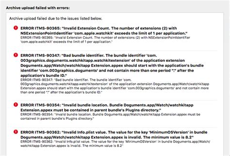 Ios Troubleshooting Submitting Watch App To App Store Code Signing