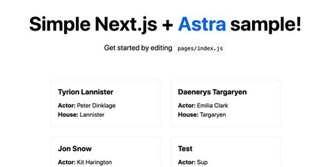 examples datastax astra db