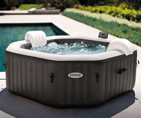Надуваемo джакузи с водни и въздушни струи NTEX 28458 PureSpa Deluxe ...
