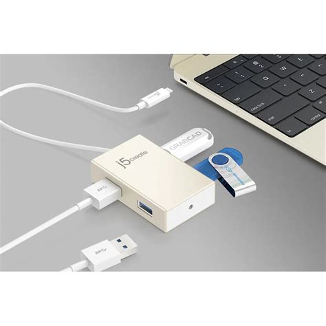 J5CREATE JCH343 USB C 4 Port Hub IPon Hu