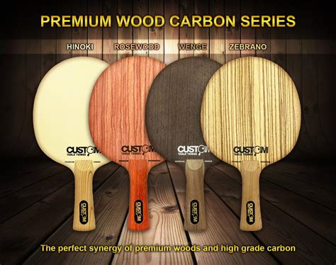 Custom Table Tennis Premium Wenge Carbon Table Tennis Blade Custom Table Tennis