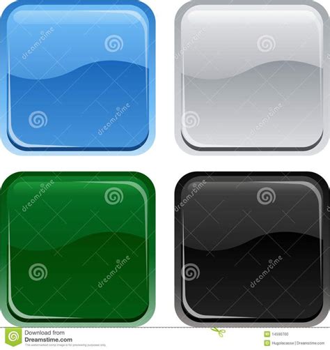 Vector Glossy Buttons Glossy Internet Buttons Vector Illustration