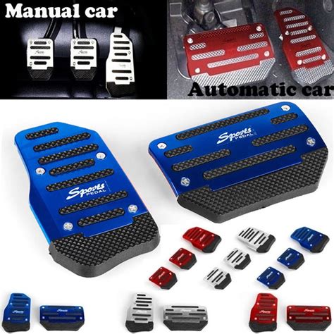 Universal Car Aluminum Automatic Gear Brake Accelerator Non Slip Foot