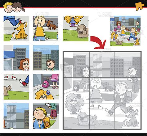 和孩子玩拼图游戏