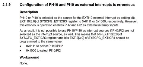 Solved Stm32f407 Exti On Pi10 Not Working Stmicroelectronics Community