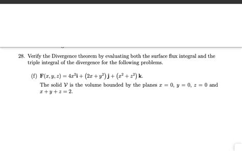 Solved Verify The Divergence Theorem By Evaluating Both Chegg