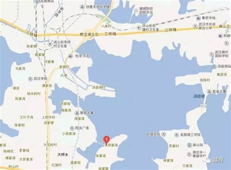 武汉市汤逊湖地图 风景区 大型 大山谷图库