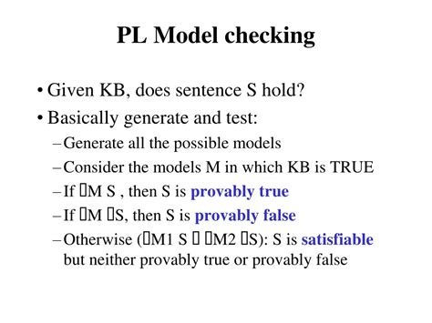 Ppt Efficient Propositional Logic Model Checking With Dpll Algorithm