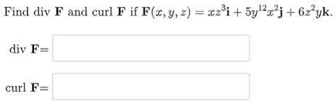 Find Divf And Curl F ﻿if