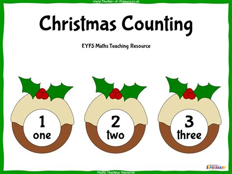 Christmas Counting Eyfs Teaching Resources