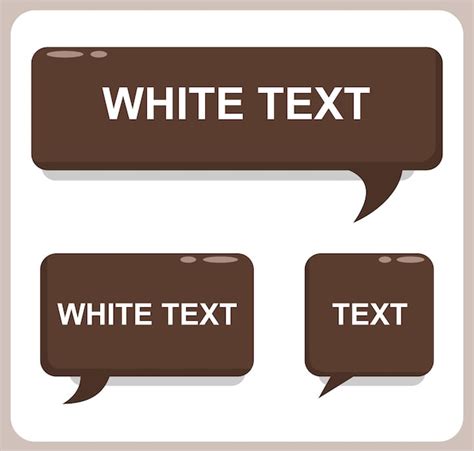 텍스트 색상 단어 샘플 벡터 일러스트와 함께 채팅을위한 연설 거품 프리미엄 벡터
