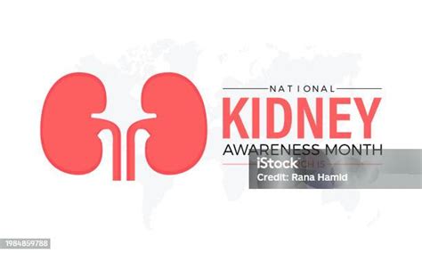 매년 3 월 전국 신장의 달 관찰 의료 인식 벡터 배너 전단지 포스터 및 소셜 미디어 템플릿 디자인 개념에 대한 스톡 벡터 아트 및 기타 이미지 Istock