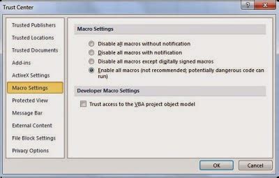 Cara Mengaktifkan Macro Ms Excel EDU CREATION