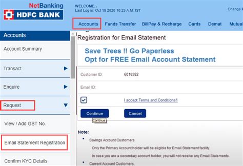 How To Register For HDFC Bank Email Statement E Statement BankingIdea Org