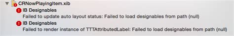 Ios Ib Designables Failed To Update Auto Layout Status Failed To