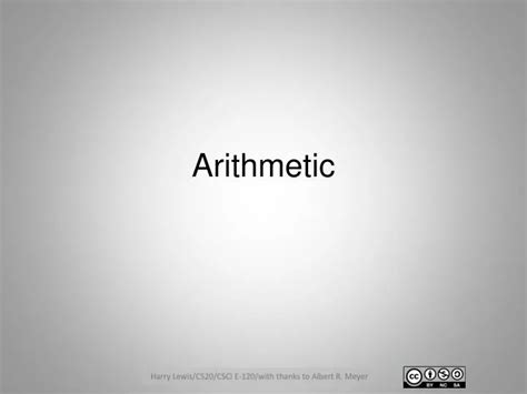 Ppt Arithmetic Powerpoint Presentation Free Download Id2521345