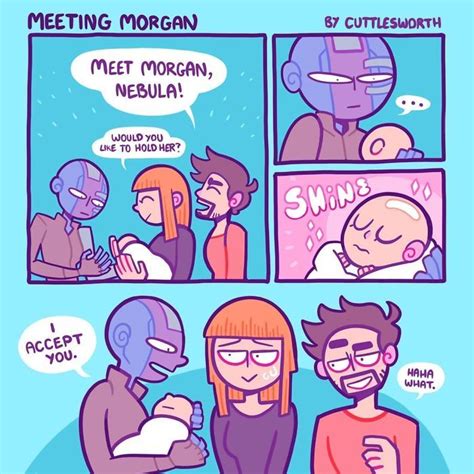 Artist Draws Comics About Nebula The Babe Of Thanos Dealing With Everyday Life Pics Artofit