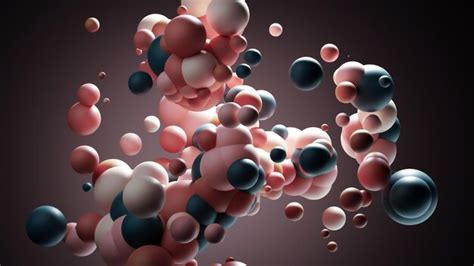 Premium Photo 3d Molecule Render Background Wallpaper