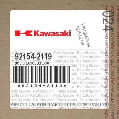 Kawasaki 92154 2119 Flange Bolt