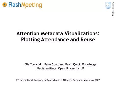 Ppt Flashmeeting Metadata Visualizations Plotting Attendance And Reuse Powerpoint