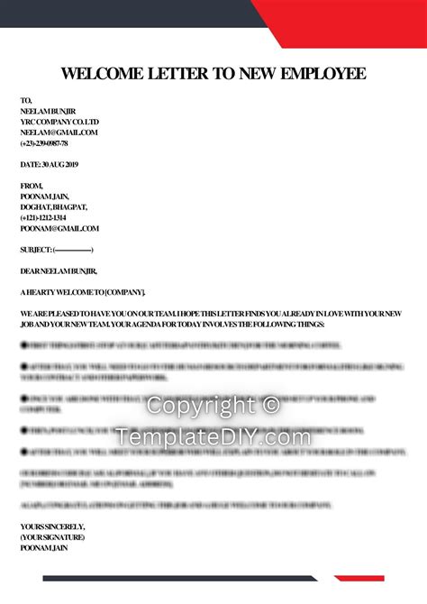 Welcome Letter To New Employee Sample With Examples Word