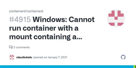 windows cannot run container with a mount containing a symlinked path · issue 4915