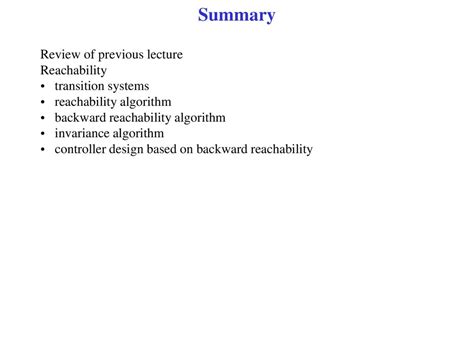 Lecture 6 Reachability Ppt Download