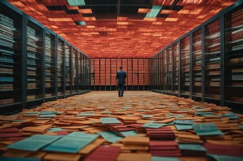 Premium Ai Image Efficient File Handling Robust Document Database For Seamless Corporate