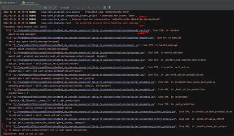 Querying For Intent `none` Rasa Open Source Rasa Community Forum