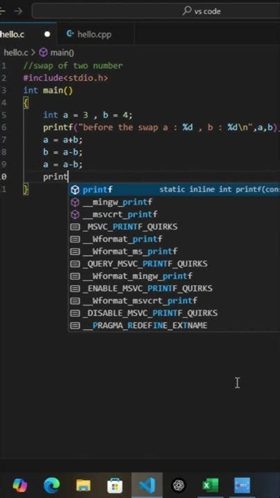 Swap Of Two Number In C C Coding Cprogramming Programming Math Technology Vscode Swap