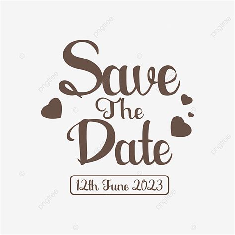 Handwritten Script Font Vector Art Png Save The Date Phrase Slogan Or