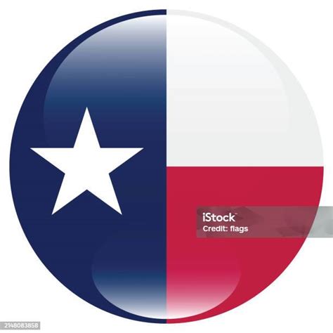 텍사스 국기 텍사스 서클 플래그입니다 버튼 플래그 아이콘입니다 표준 색상 원 아이콘 플래그입니다 컴퓨터 일러스트레이션 디지털 일러스트레이션 벡터 일러스트 레이 션입니다