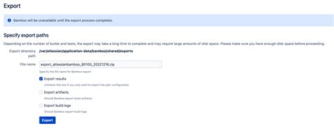 How To Migrate A Bamboo Instance With A Large Number Of Artifacts And Build Logs Bamboo