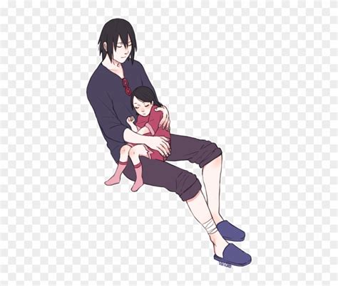 Download Download Image Sasuke Dan Sarada Kawaii Clipart Png Download Pikpng