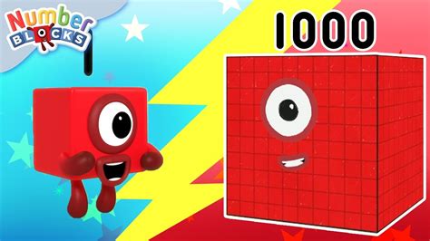 Numberblock 1 Vs 1 000 1 Hour Compilation 123 Learn To Count Fun Numberblocks Youtube