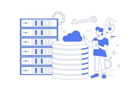 Premium Vector Big Data Business Software Abstract Concept Vector Illustration Set Innovative