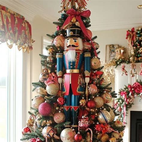 Nutcracker Decorated Christmas Tree Nutcracker Themed Decorations