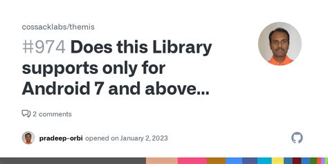 does this library supports only for android 7 and above devices · issue