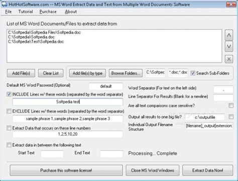 Ms Word Extract Data And Text From Multiple Word Documents Download