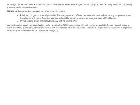 Security Groups Dell Apex Block Storage For Microsoft Azure Dell Technologies Info Hub