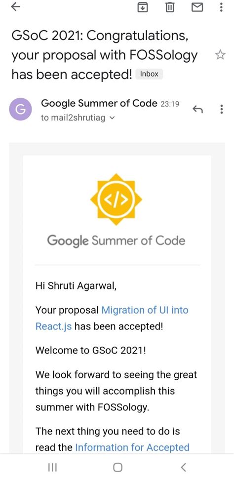 shruti agarwal on linkedin opensource gsoc 119 comments