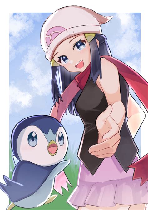 Dawn And Piplup Pokemon And More Drawn By Homake Danbooru