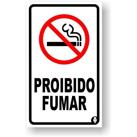 Placa Proibido Fumar