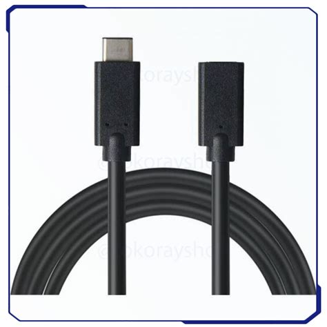 Jual Kabel Ekstension USB Type C Male Ke USB Type C Female 1M 8196 Shopee Indonesia